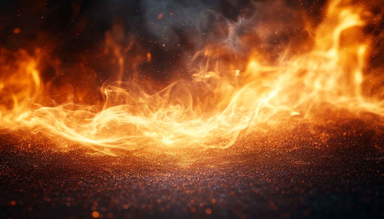 Fiery Flames 4K Background - Free Desktop Wallpaper Illustration - Free Img