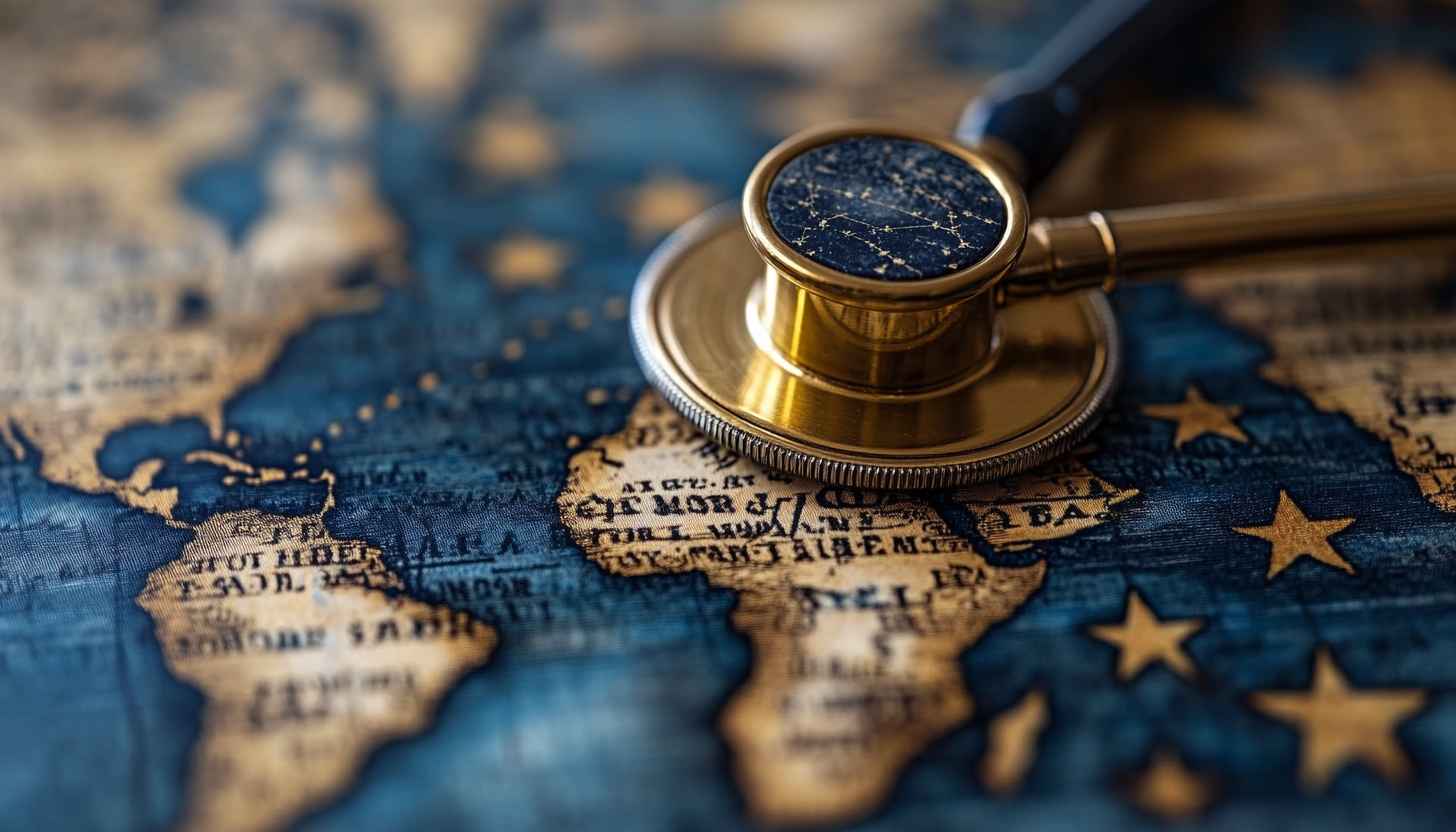 Global Health 4K Desktop Background, International Medicine World Map ...